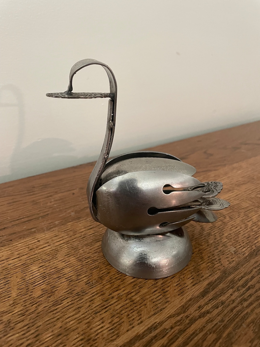 Scrap Metal Swan Figurine - Etsy