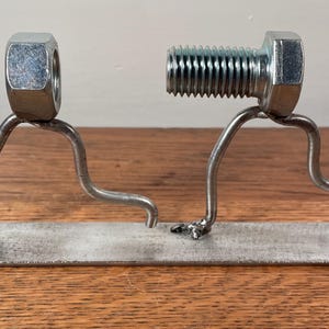 Scrap Metal Bolt Chasing Nut Figurine - Etsy