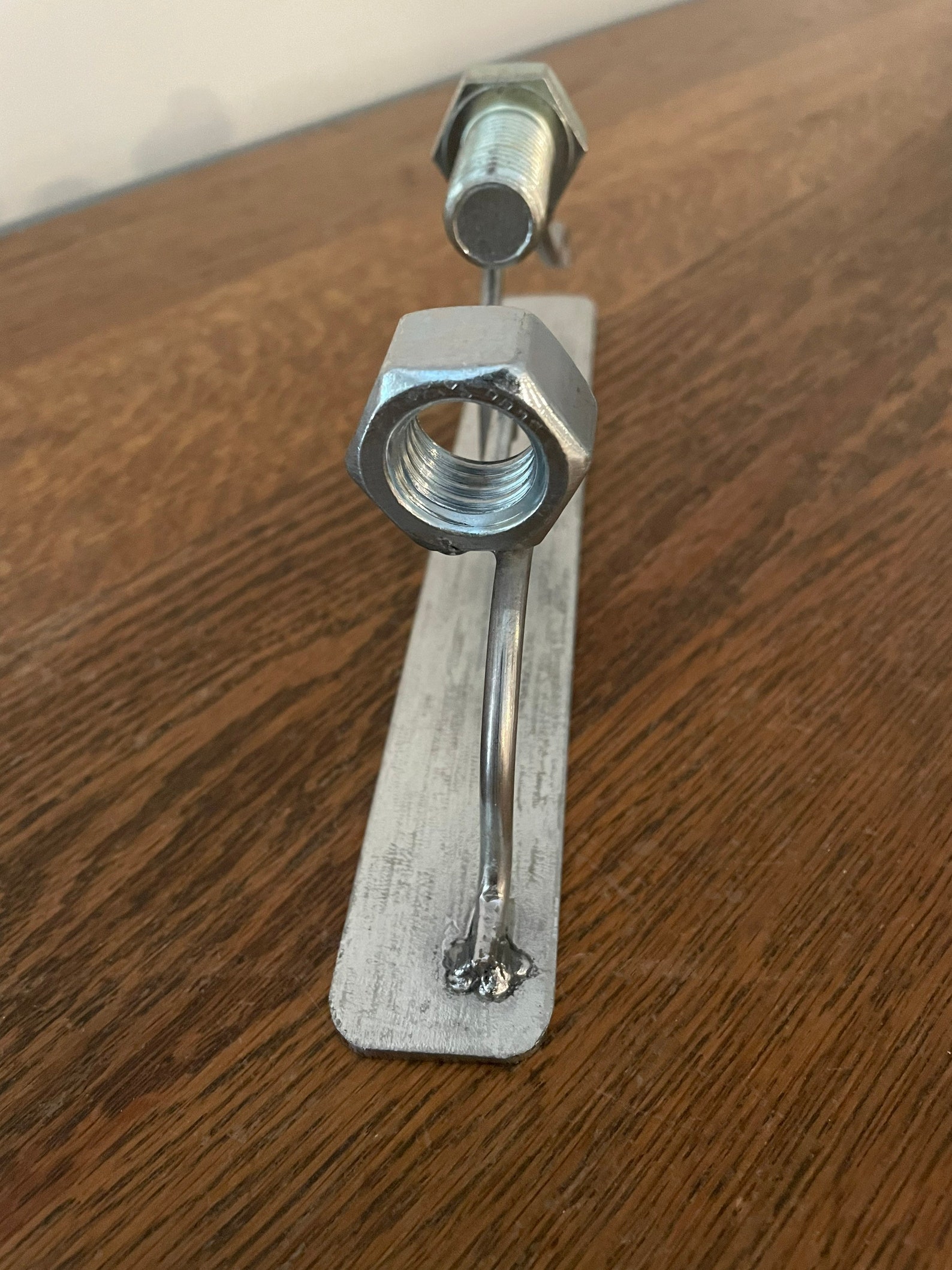 Scrap Metal Bolt Chasing Nut Figurine - Etsy