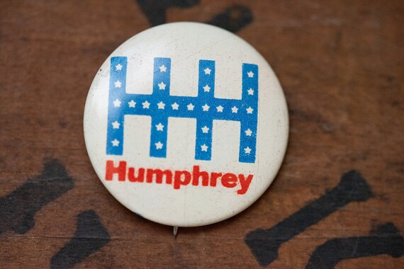 1968 Humphrey Election Pins - Set of 5 - Gem