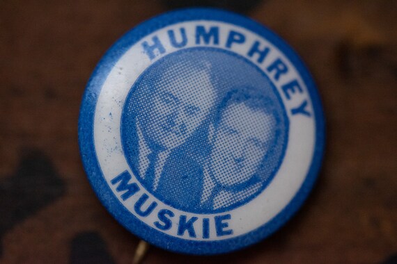 1968 Humphrey Election Pins - Set of 5 - Gem