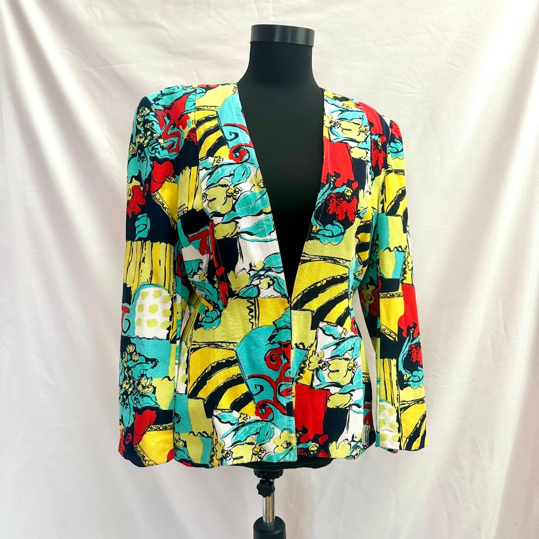 70s Vintage Graffiti Jacket - Etsy