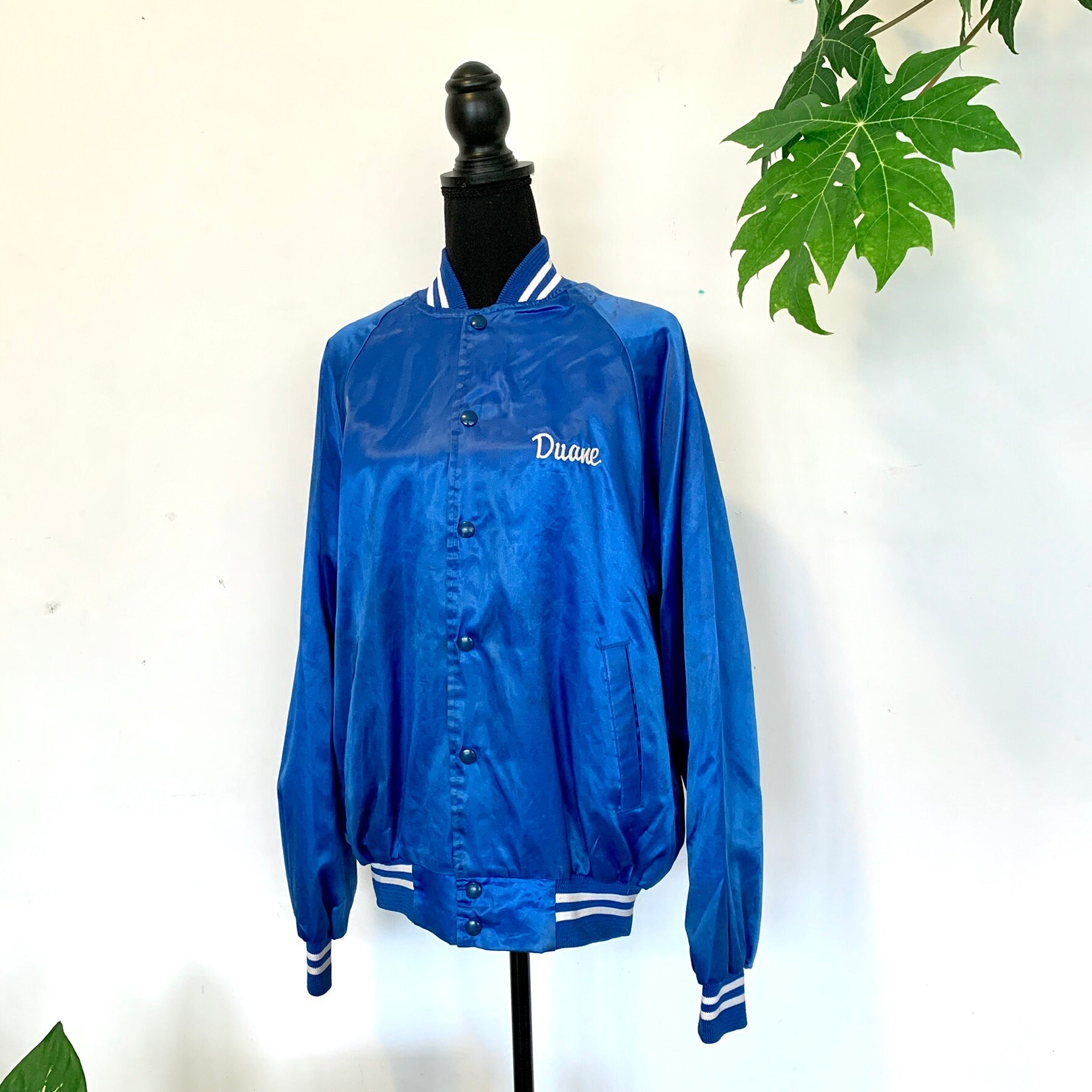 Japanese Vintage Blue Baseball Jacket - Etsy
