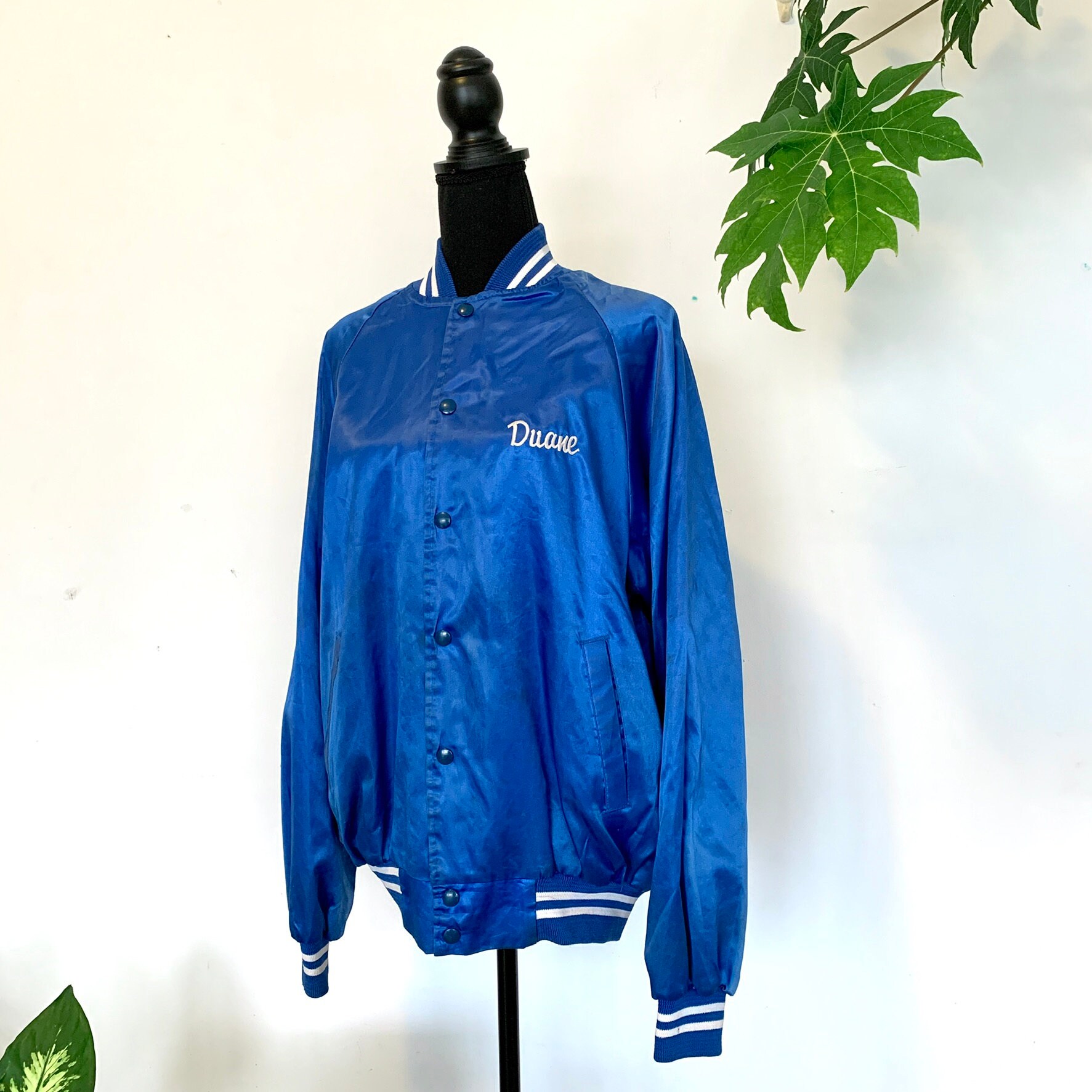 Japanese Vintage Blue Baseball Jacket - Etsy
