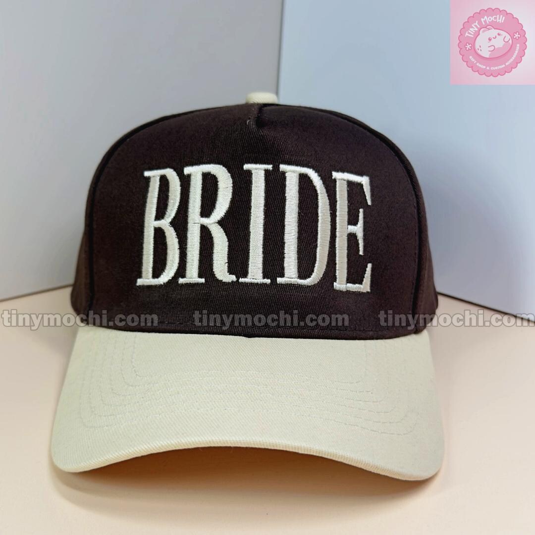 Custom Bride Cap – Wedding Baseball Hat, Personalized & Thread Colors ...