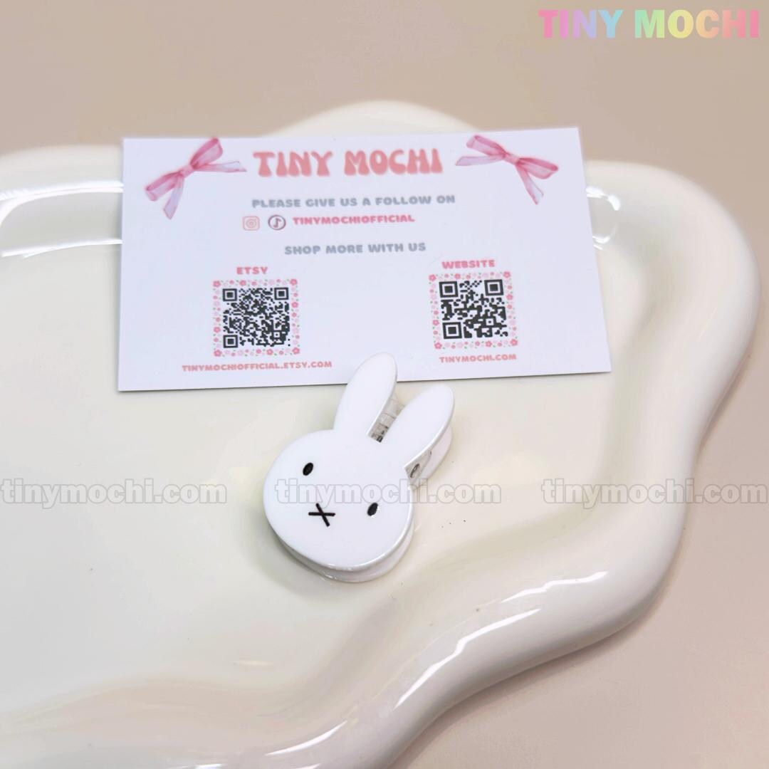 Kawaii Bunny Paper Clip – Cute Miffy-inspired Binder Clip for Desk ...