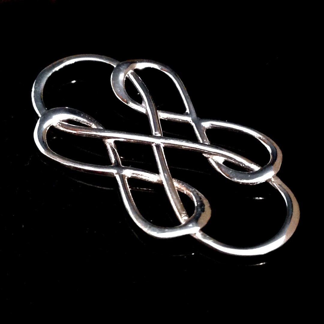 Triple Infinity Link in Smooth and Shiny Sterling Silver Classy ...