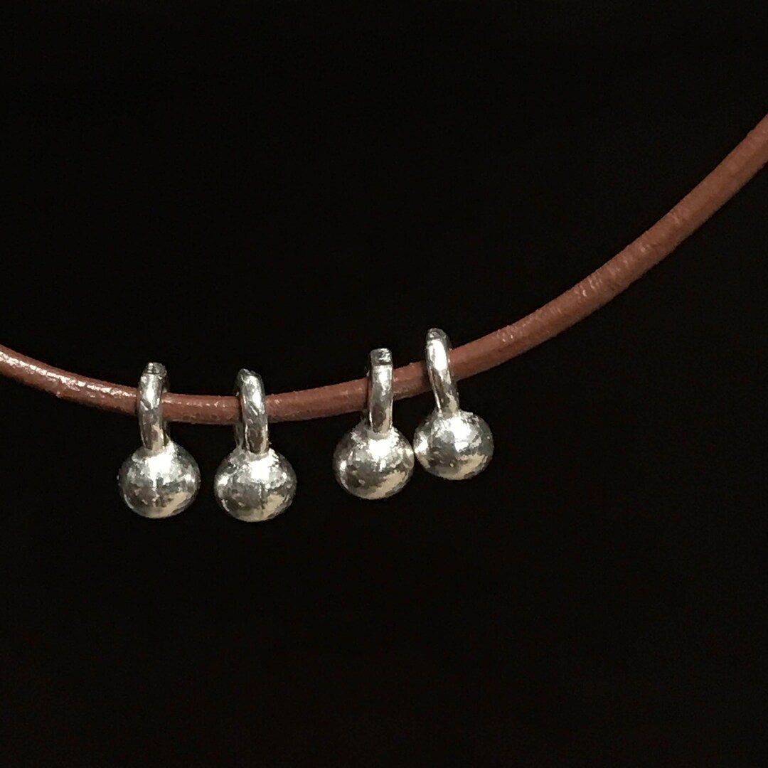 SS Ball Drop Charms Tiny Sterling Silver Charms 3mm Round - Etsy