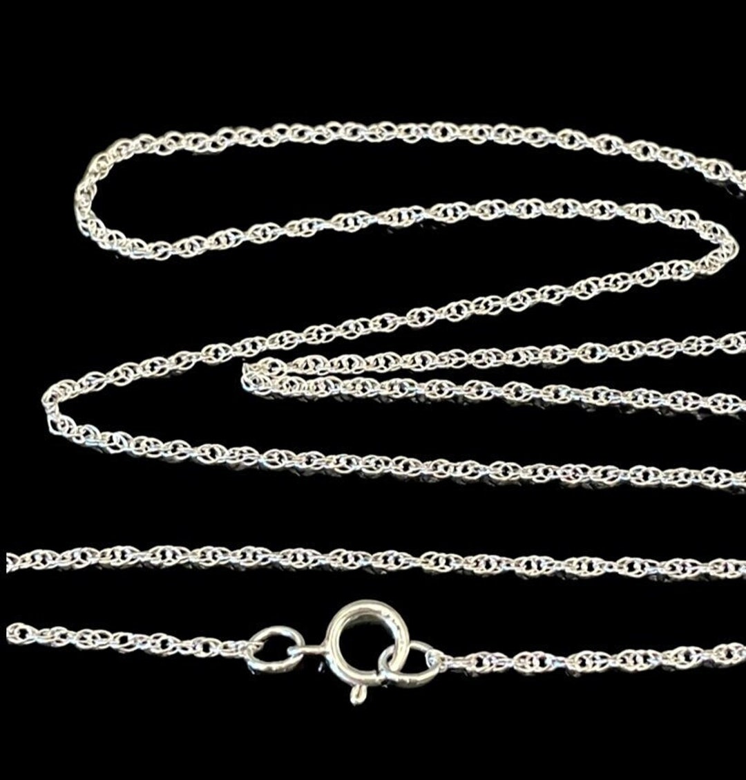Double Rope Chain Style Sterling Silver Necklace - 1.3mm - Ready to ...