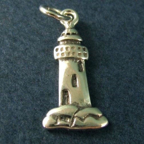 Lighthouse Charm - Etsy