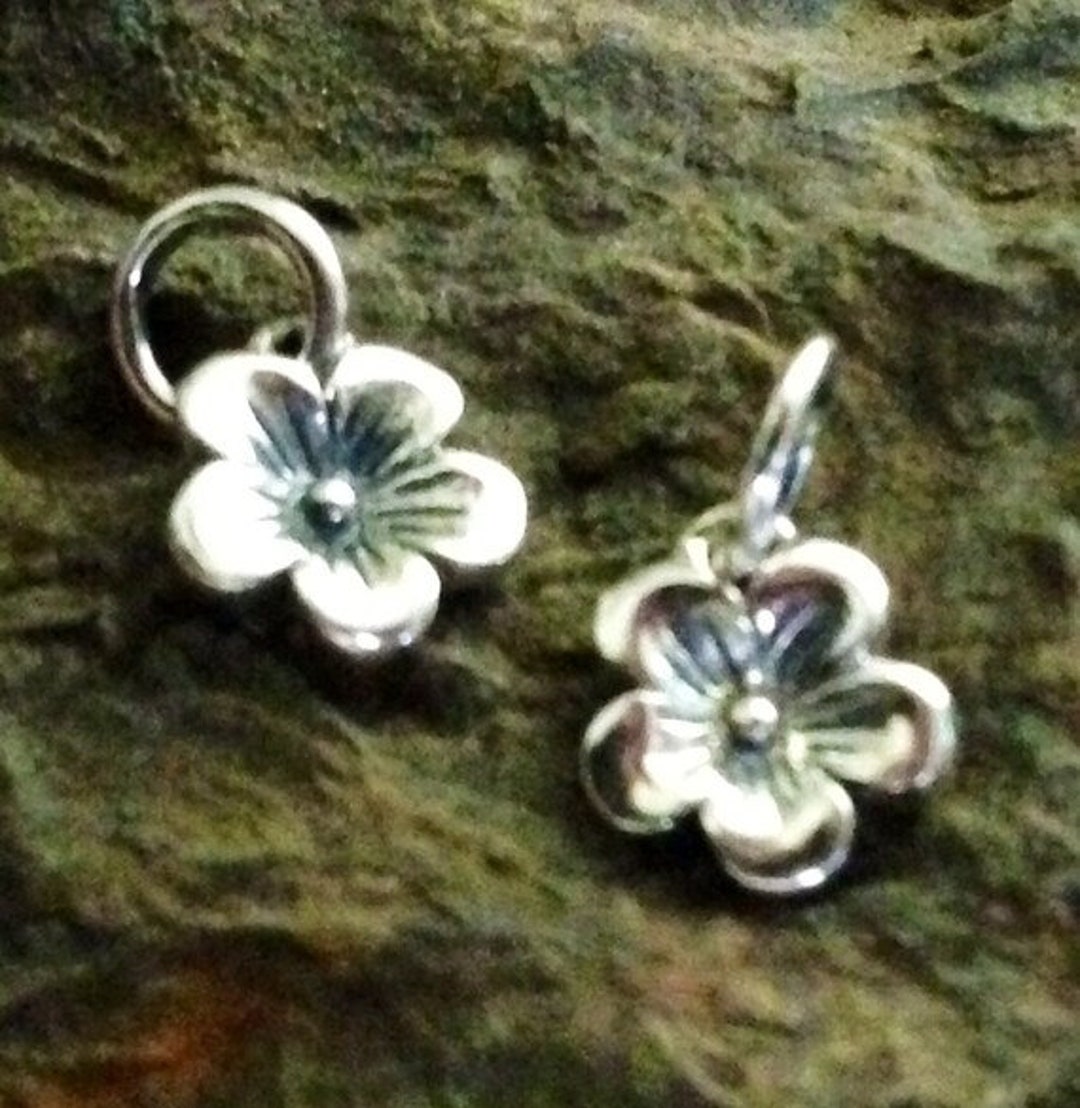 The Sweetest Sterling Silver Flower Charms Ever - Tiny Cherry Blossoms ...