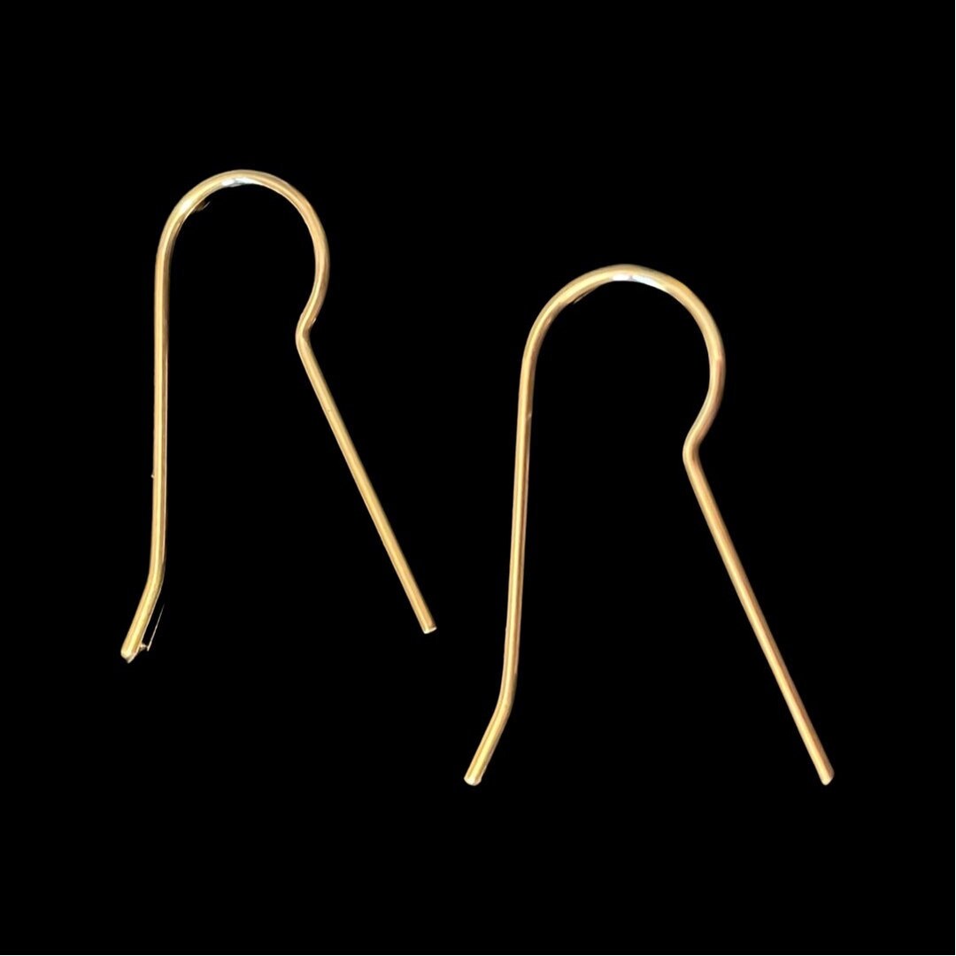 Straight Leg French Ear Wires in Gold Filled 22 Gauge - Earwire GF ...