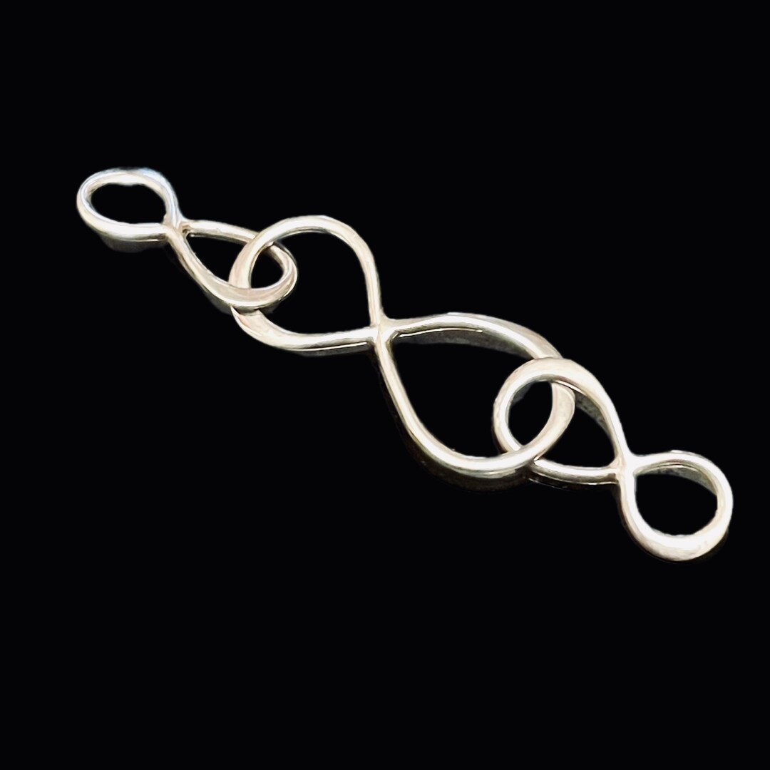 Triple Infinity Link in Sterling Silver - Chandeliers Connectors ...