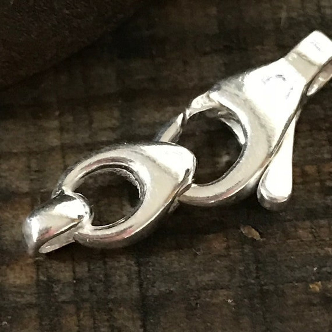 Heavy Duty Sterling Silver Clasp Set - Thick and Sturdy Lobster Claw ...