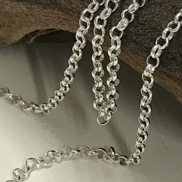 Silver Rolo Chain - Etsy