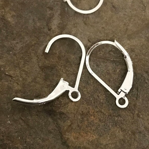 Silver Ear Wires - Etsy