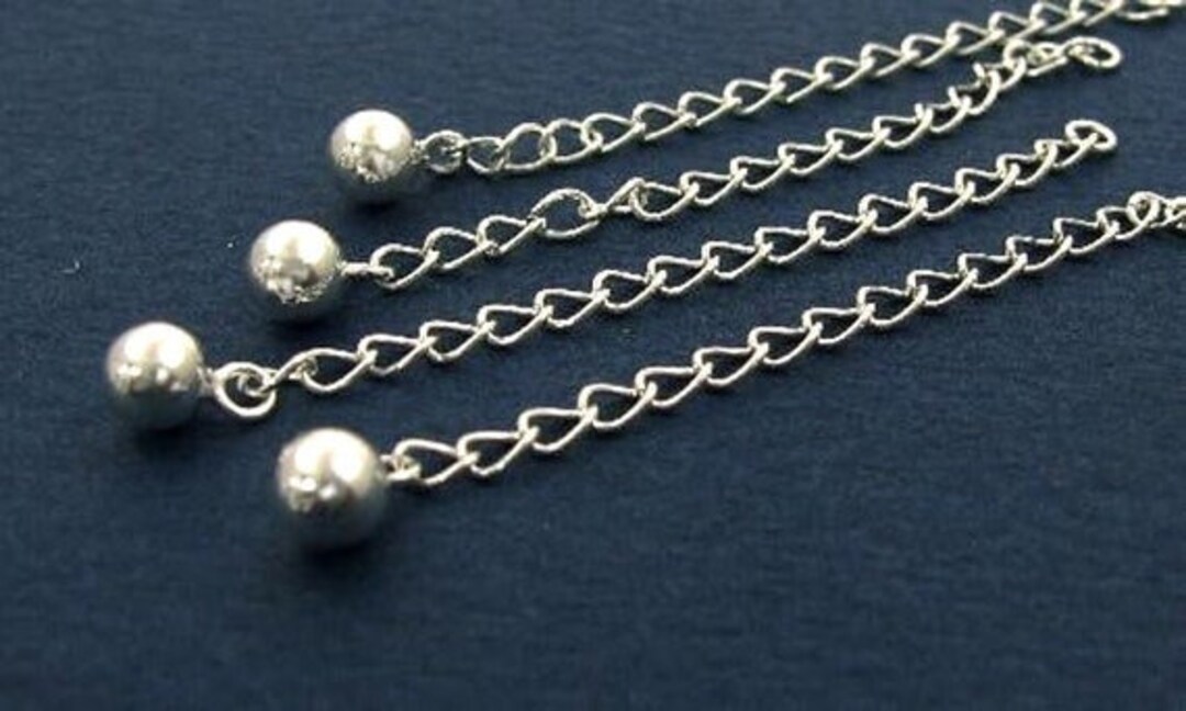 SS Chain EXTENDERS - Sterling Silver 2 3/8 Inch Extender Chain With ...