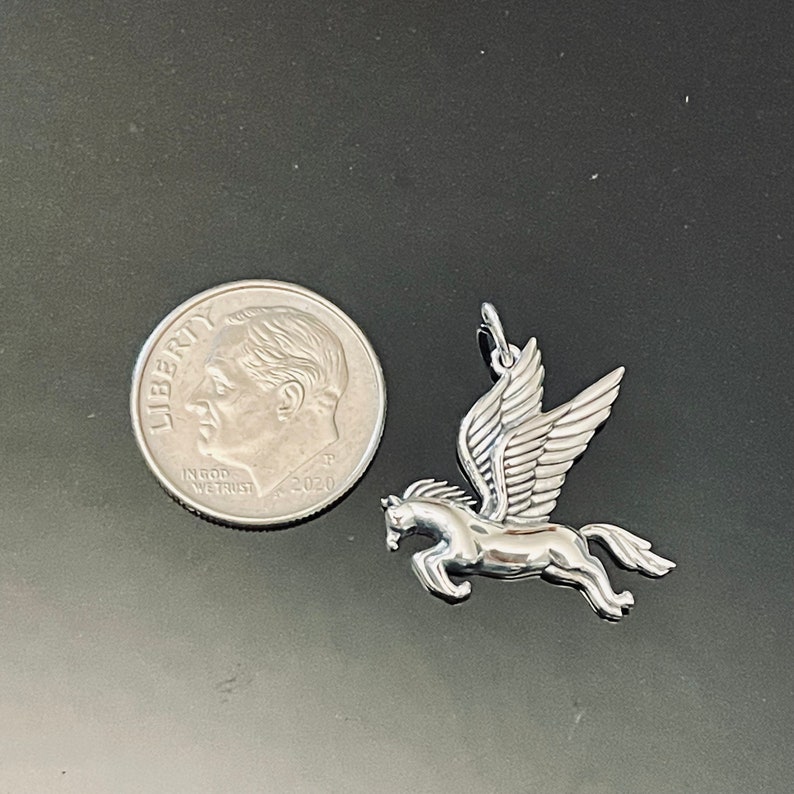 Powerful Pegasus Sterling Silver Charm - Unipeg - Alicorn - Winged ...