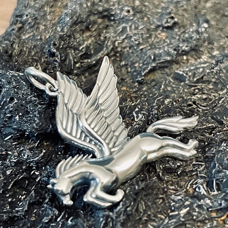 Powerful Pegasus Sterling Silver Charm - Unipeg - Alicorn - Winged ...