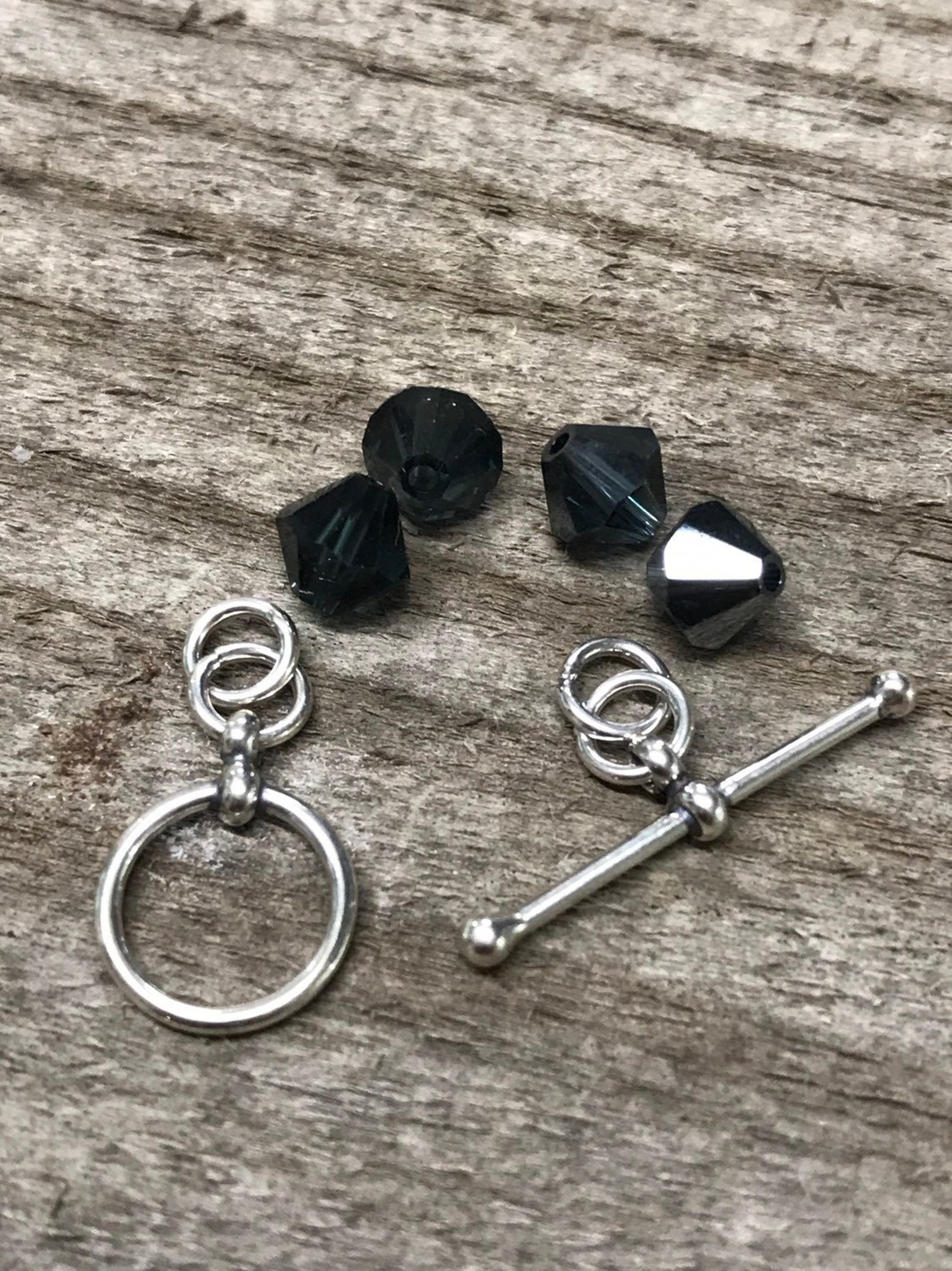 Sterling Silver Toggle Set - 10.4mm Round - Smooth - Small - Simple ...