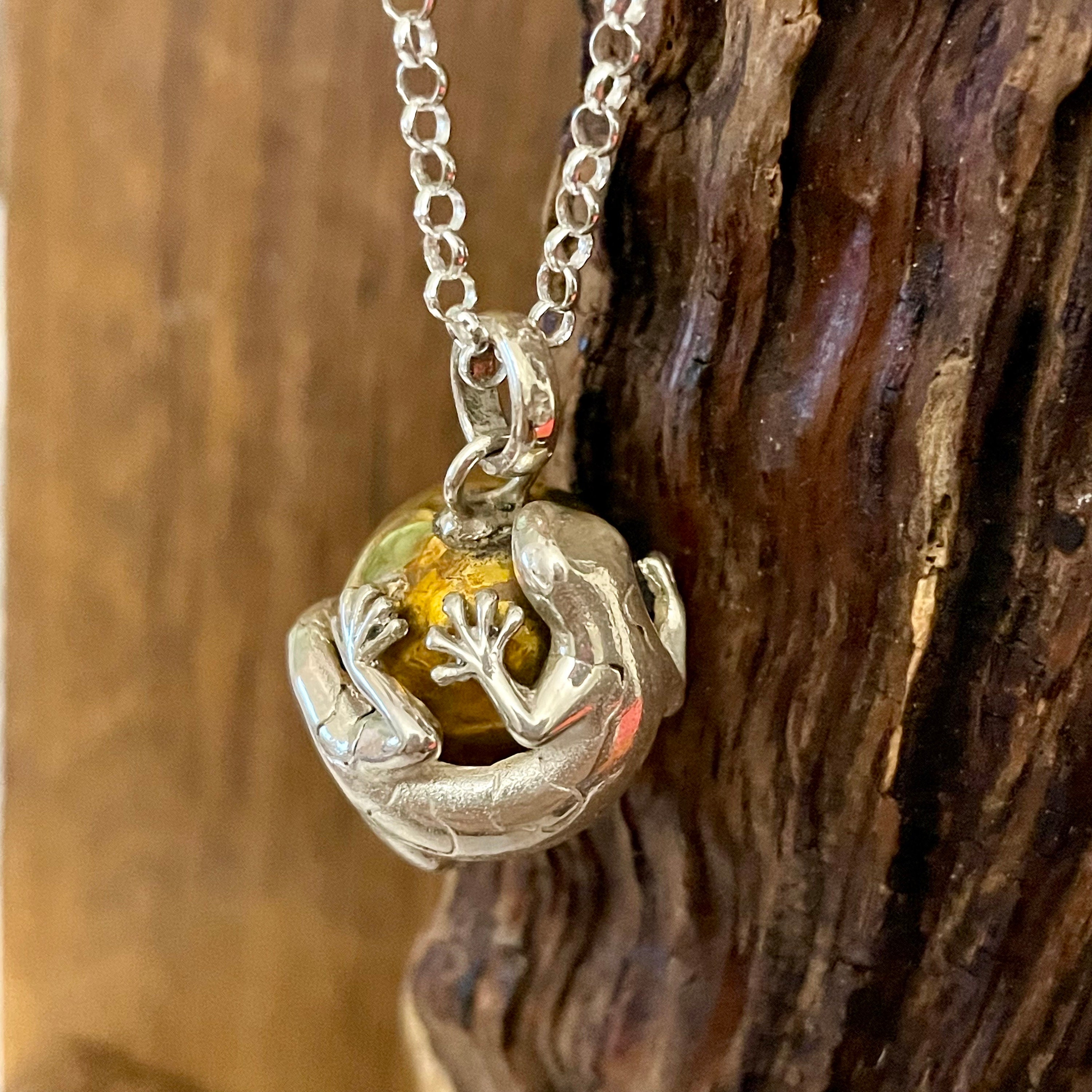 Lizard Gecko Harmony Dream Ball Jingle Sound Maker - Sterling Silver ...