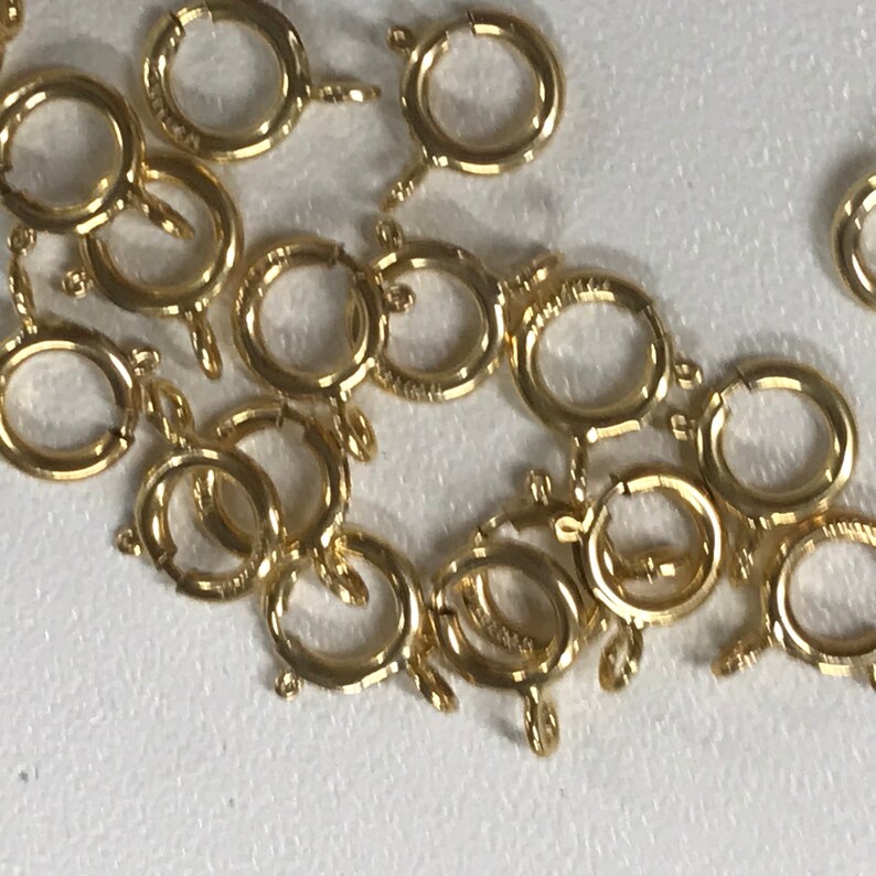 Gold Filled Spring Rings Clasps - Gold Trigger Jewelry Clasps - High ...