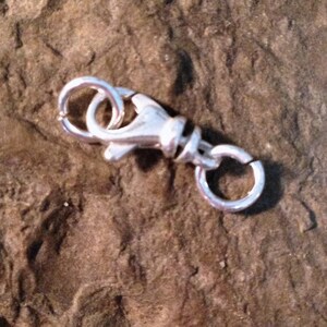 Swivel Lobster Claw in Sterling Silver - Medium to Large 11.8mm X 6mm ...