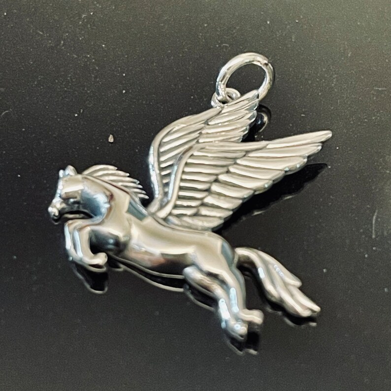 Powerful Pegasus Sterling Silver Charm - Unipeg - Alicorn - Winged ...