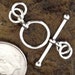 Sterling Silver Toggle Set - 10.4mm Round - Smooth - Small - Simple ...