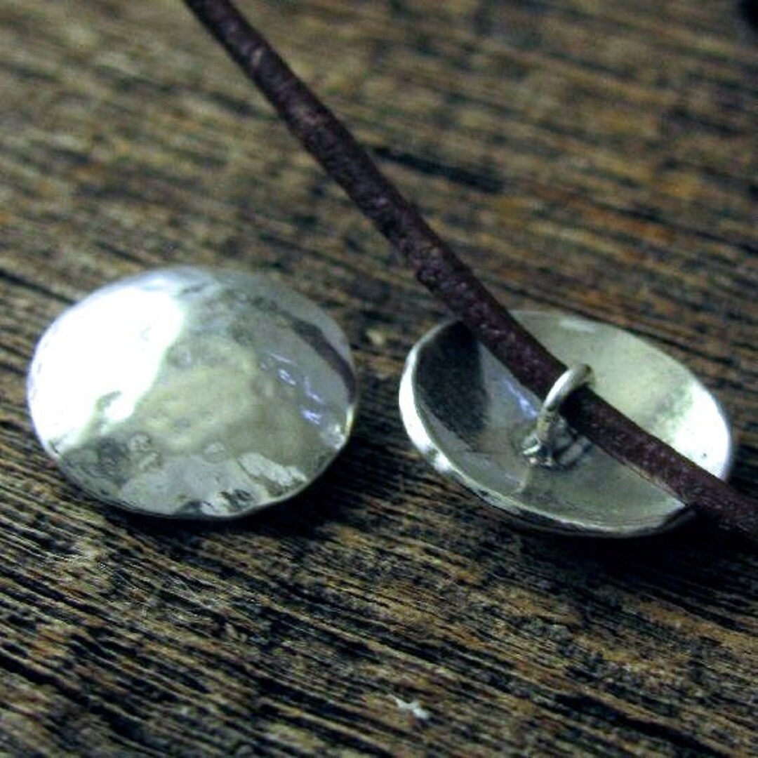 STERLING SILVER Button Hammered Rustic Artisan Handcrafted Round Button Clasp 16.5mm BT15 - Etsy