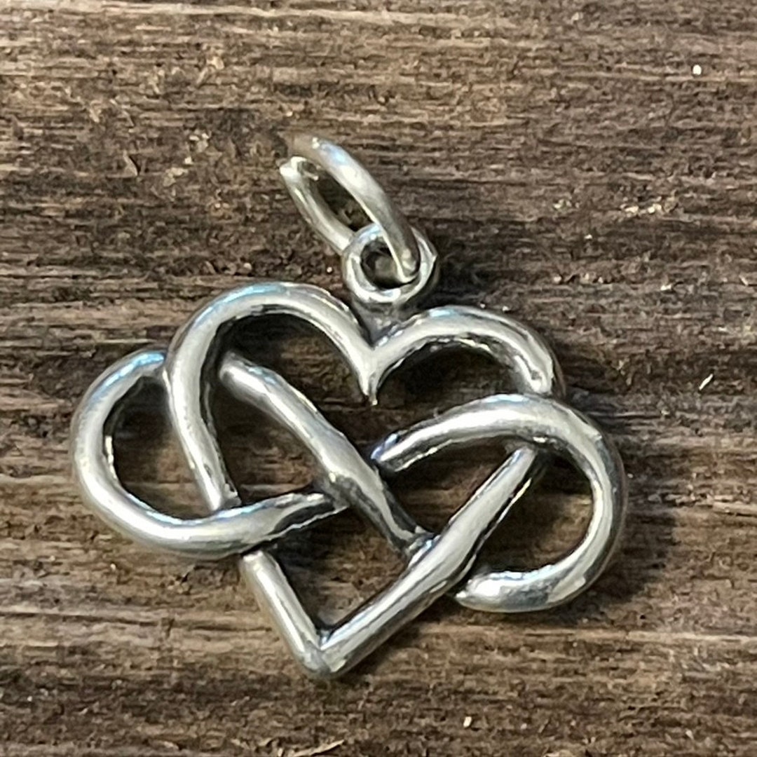 Love to Infinity and Beyond - Sterling Silver Infinity Heart Charm - 1 ...