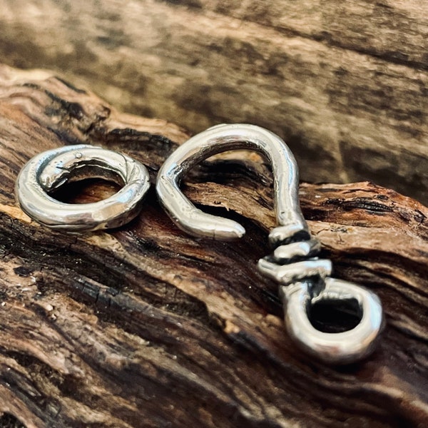 Extra Large Silver Hook and Eye - Etsy