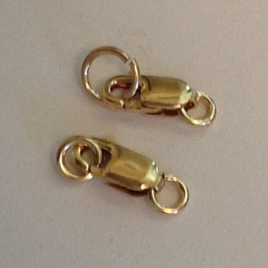 Gold Filled Lobster Claws - 8.4mm Jewelry Findings - High Quality 14kt ...