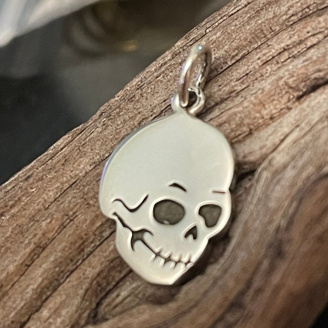 Little Sir Spooky - Happy Skull Charm - Mexican Skull - Sterling Silver ...