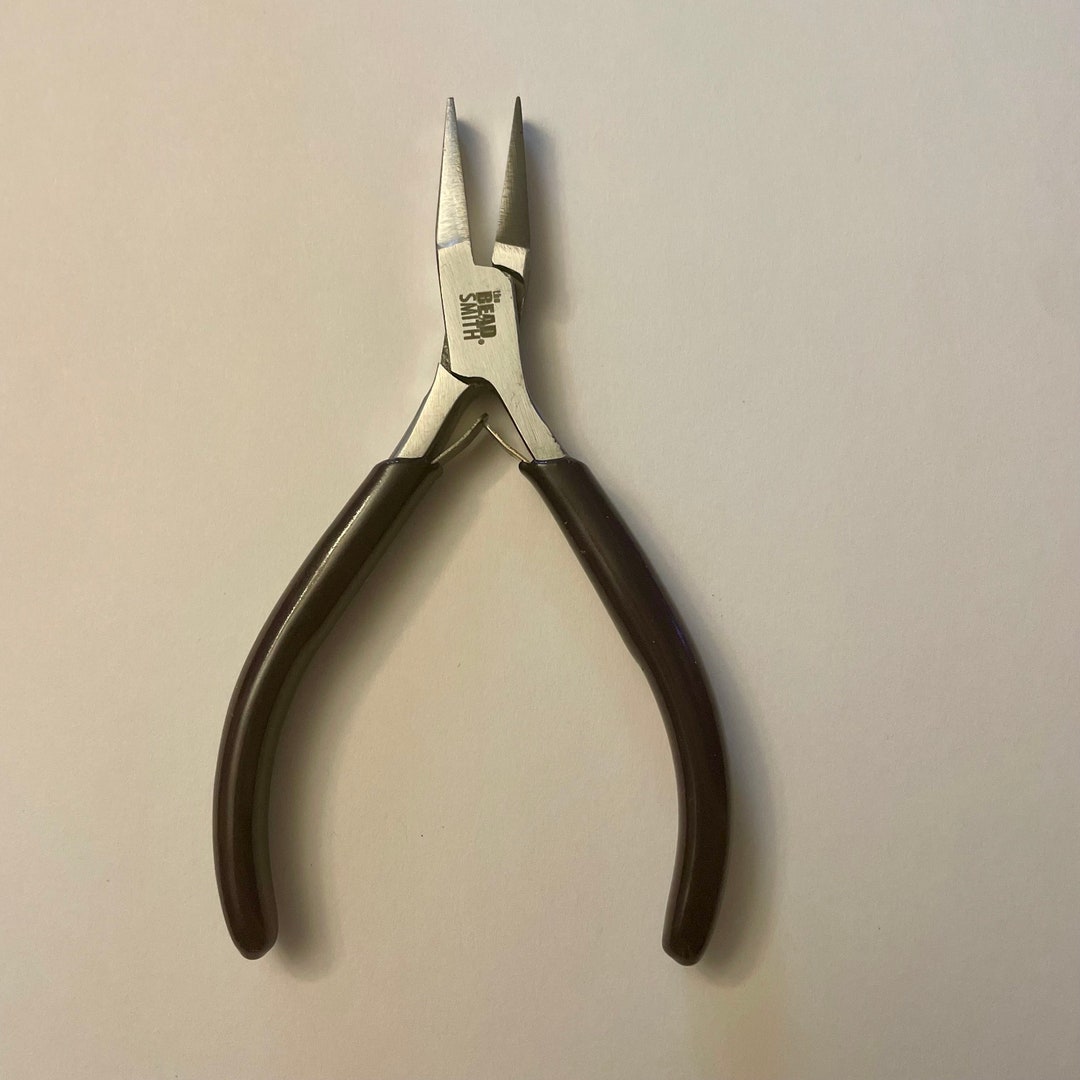 4.5 Inch Flat Nose Pliers With Spring Beadsmith - Polished Steel Head ...