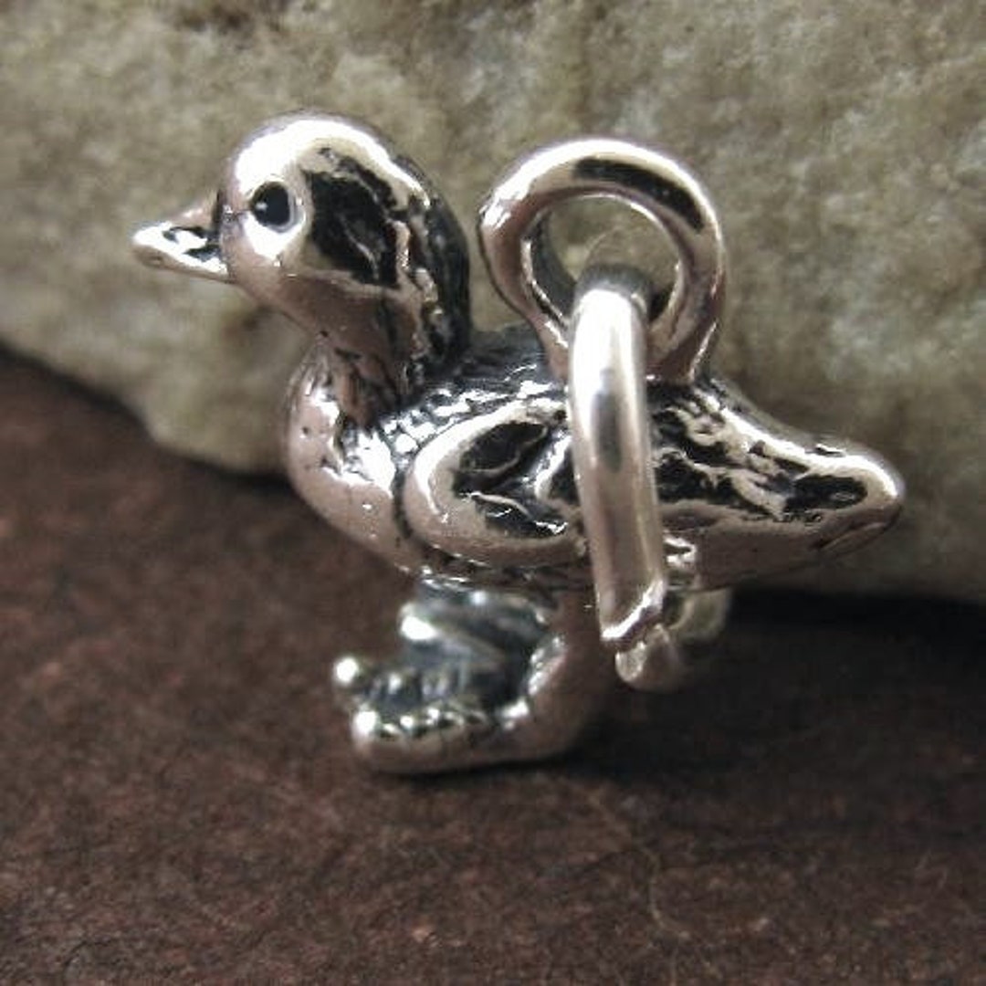 Sterling Silver Duck Charm - 13mm Waddling Little Duckling - Legacy ...