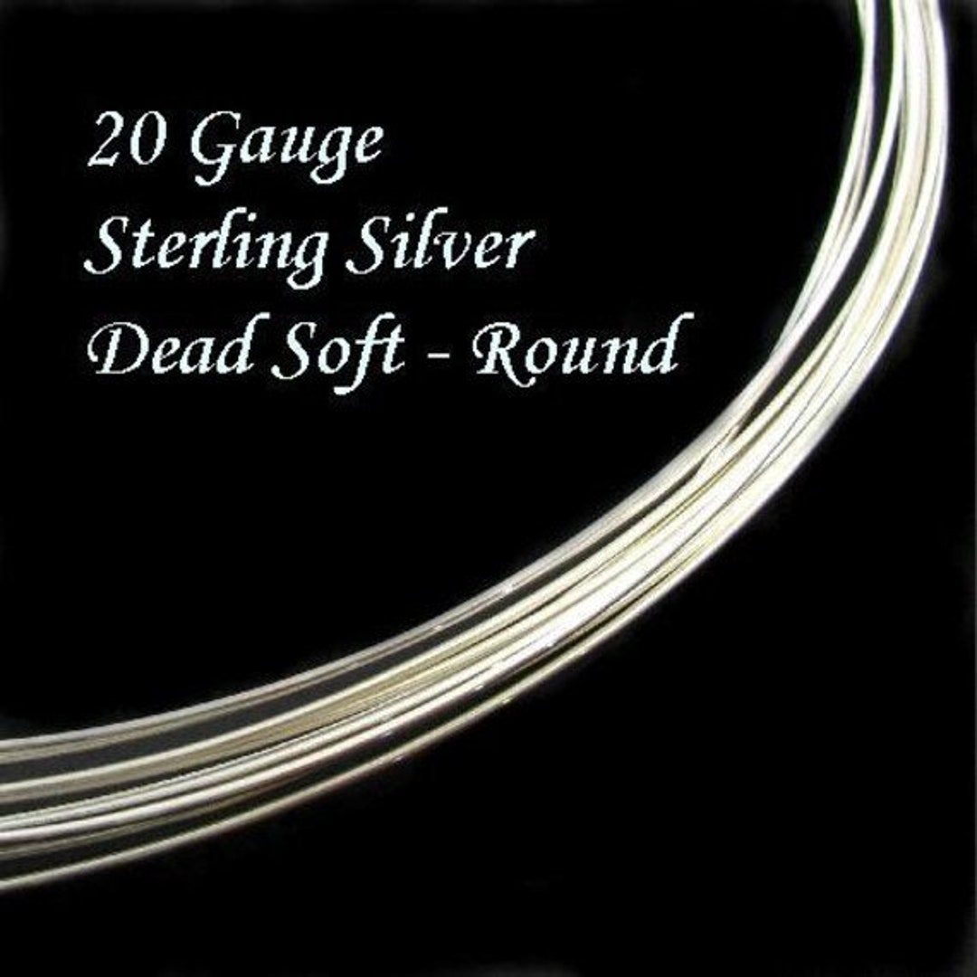 20 Gauge Sterling Silver Wire - Dead Soft-round- 3, 5, or 10 Feet ...