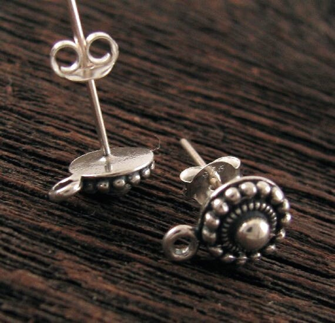 Uptown Girl - Refined Chic in Oxidized Sterling Silver - 7.7mm Round ...