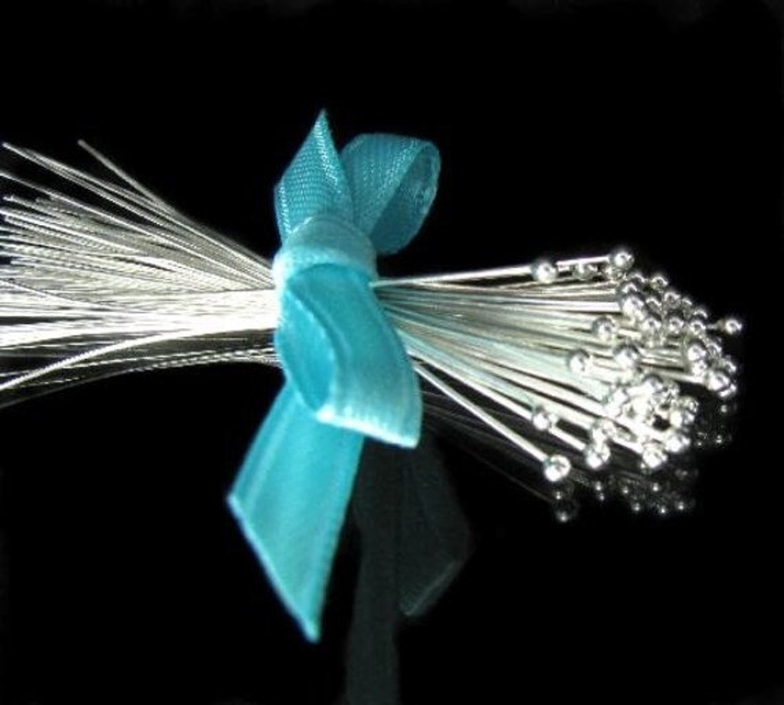 26 Gauge Sterling Silver Head Pins With 1.6mm Ball End - 2 Inch or 50mm ...