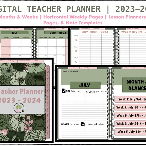 Teacher Planner - Etsy