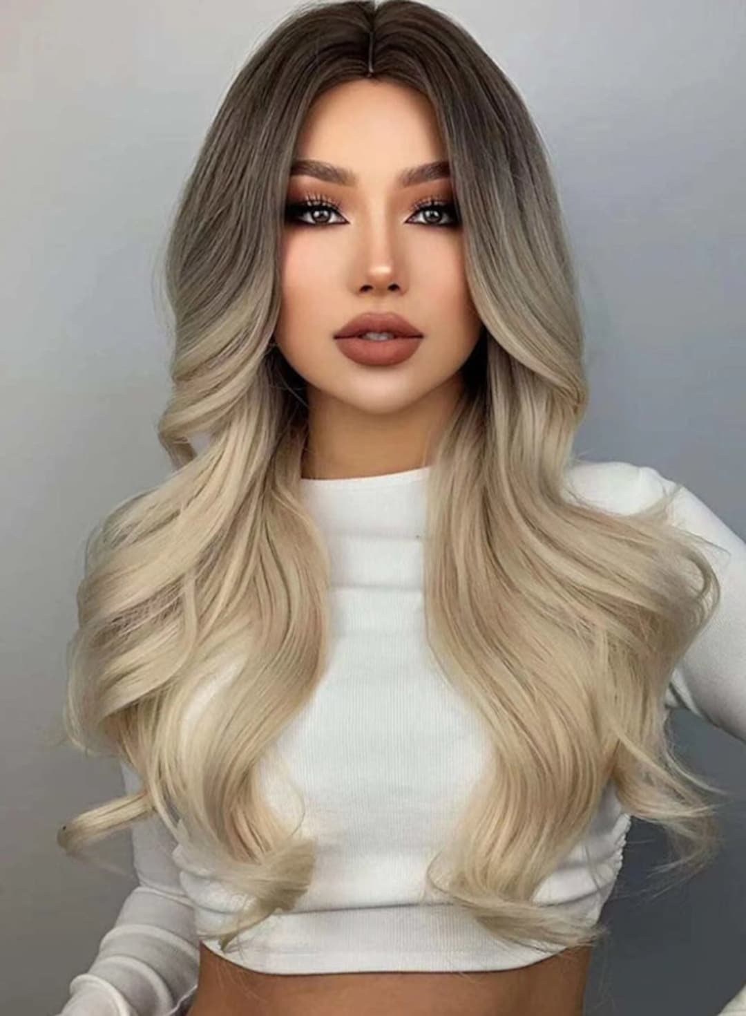 Long Curly Synthetic Wig - Etsy