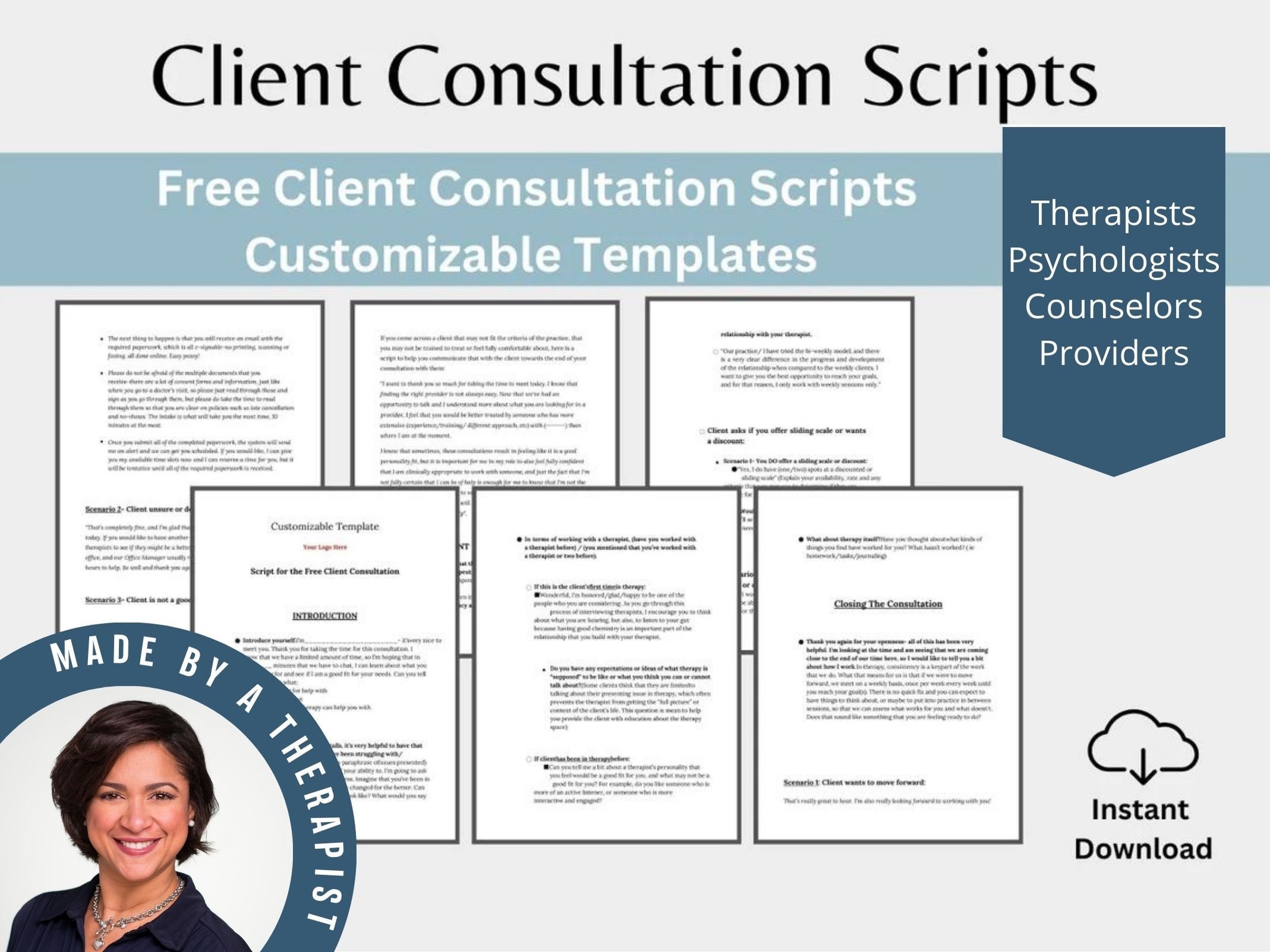 Client Consultation Script Templates Telehealth Boundary - Etsy