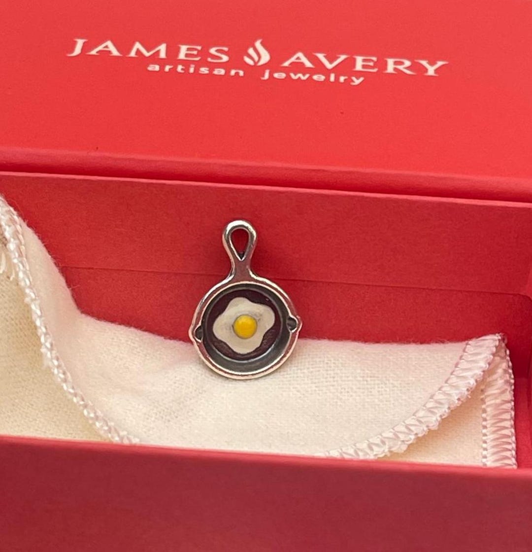 Rare James Avery Retired Sterling Silver Enamel Sunny Side up Charm ...