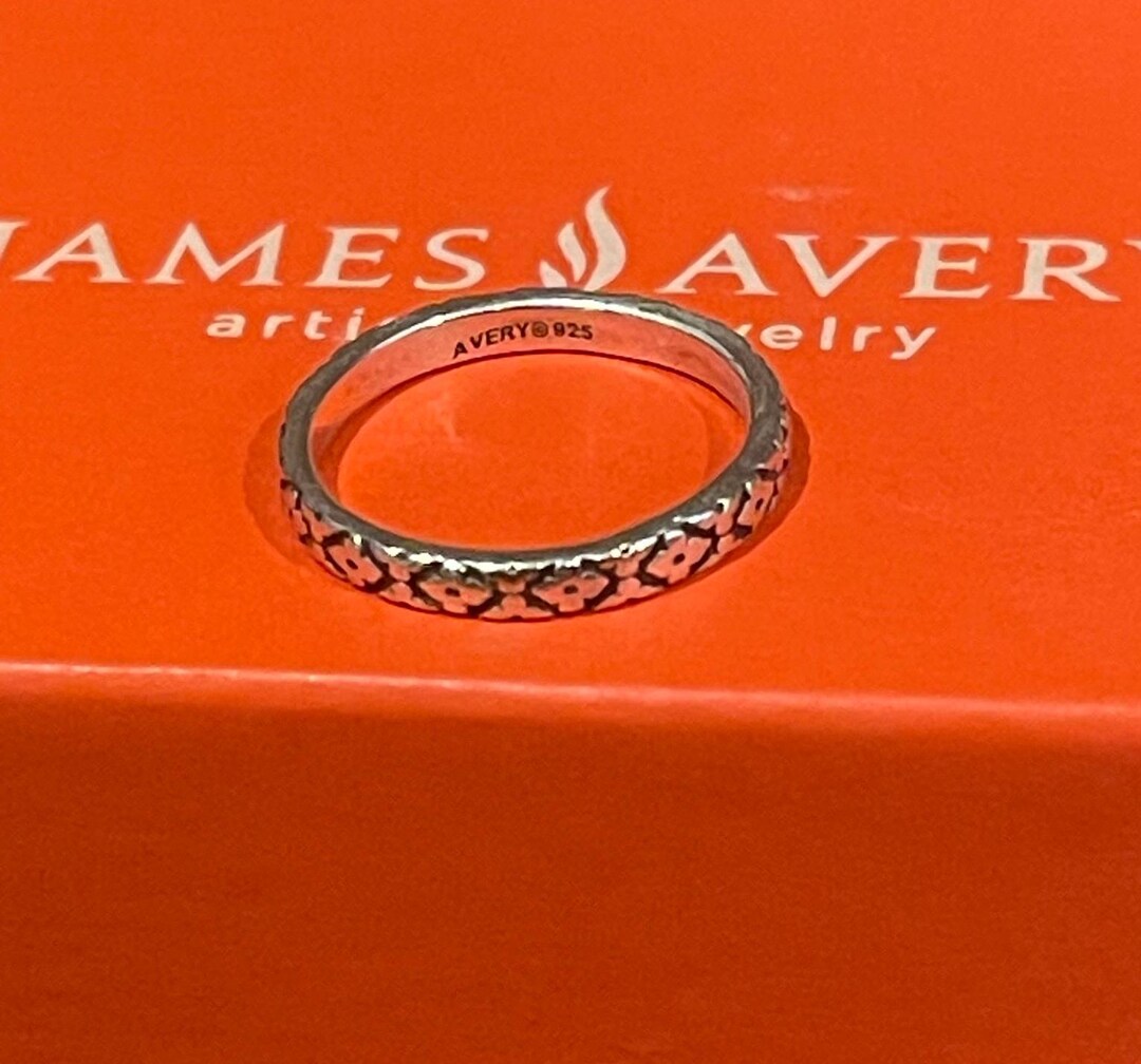 James Avery Sterling Silver Floral Garland Ring - Retired, Size 6, Comes With Original James ...