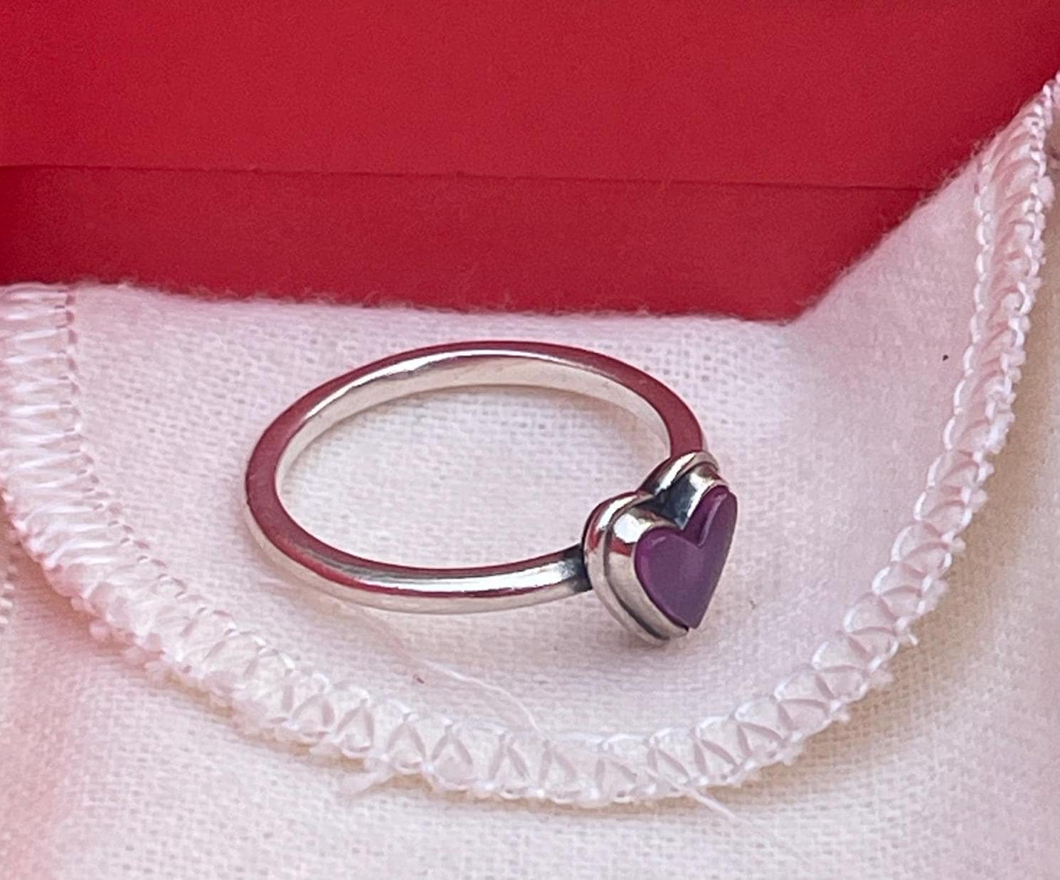 James Avery Retired Sweetheart Pink Doublet Gemstone Ring - Sterling Silver, Size 7, Pre-owned ...