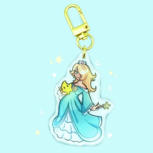 Super Mario Princess Keychains | Peach, Daisy, Rosalina, Pauline Charms ...