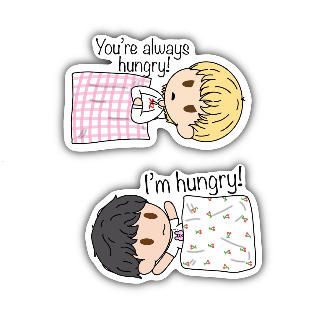 I'm so Hungry, You're Always Hungry Sticker Set, Changbin and Felix ...