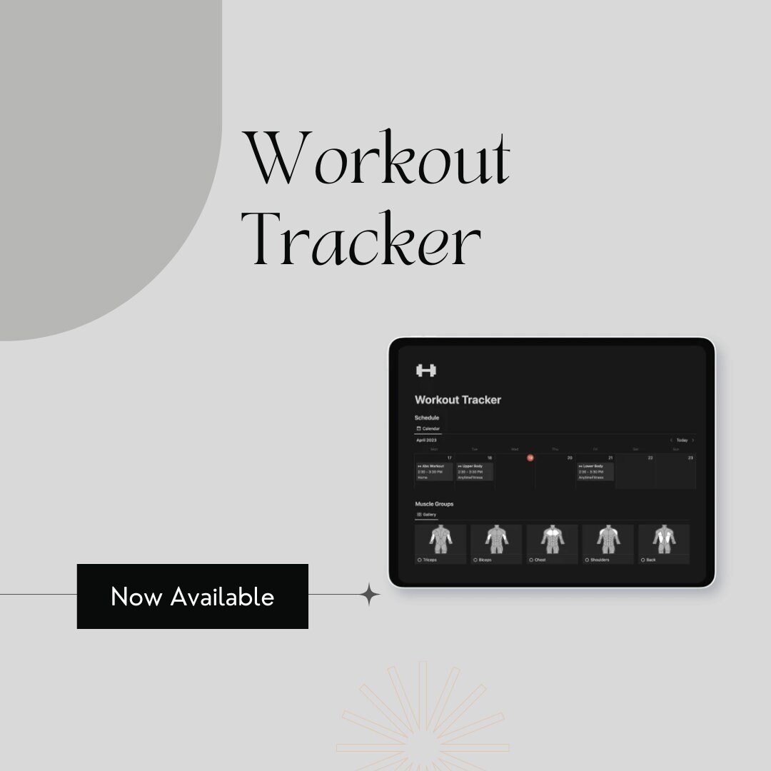 Basic Workout Tracker Template Simple Fitness Tracker for Daily ...