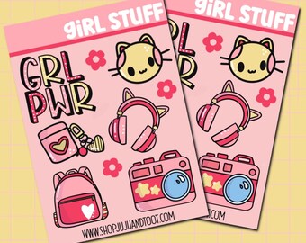 VSCO Girl Stickers // Cute Teen Stickers // Tween Girls Stickers ...