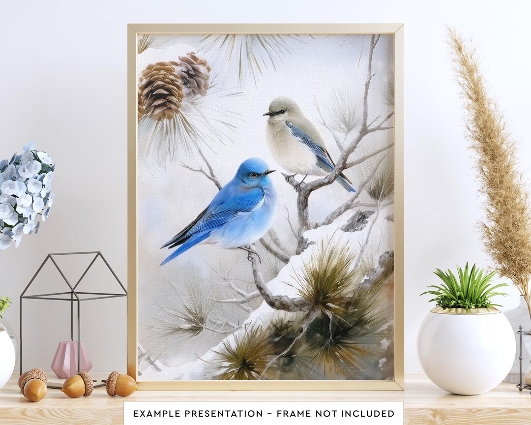Mountain Bluebird Nevada State Bird Poster Print for Home Decor - Etsy